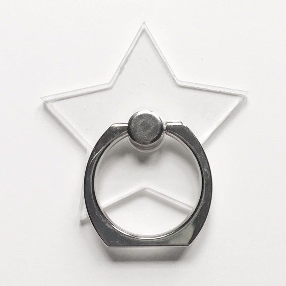 Accessories | Star Ring Pop Socket Mobile Holder Clear | Poshmark